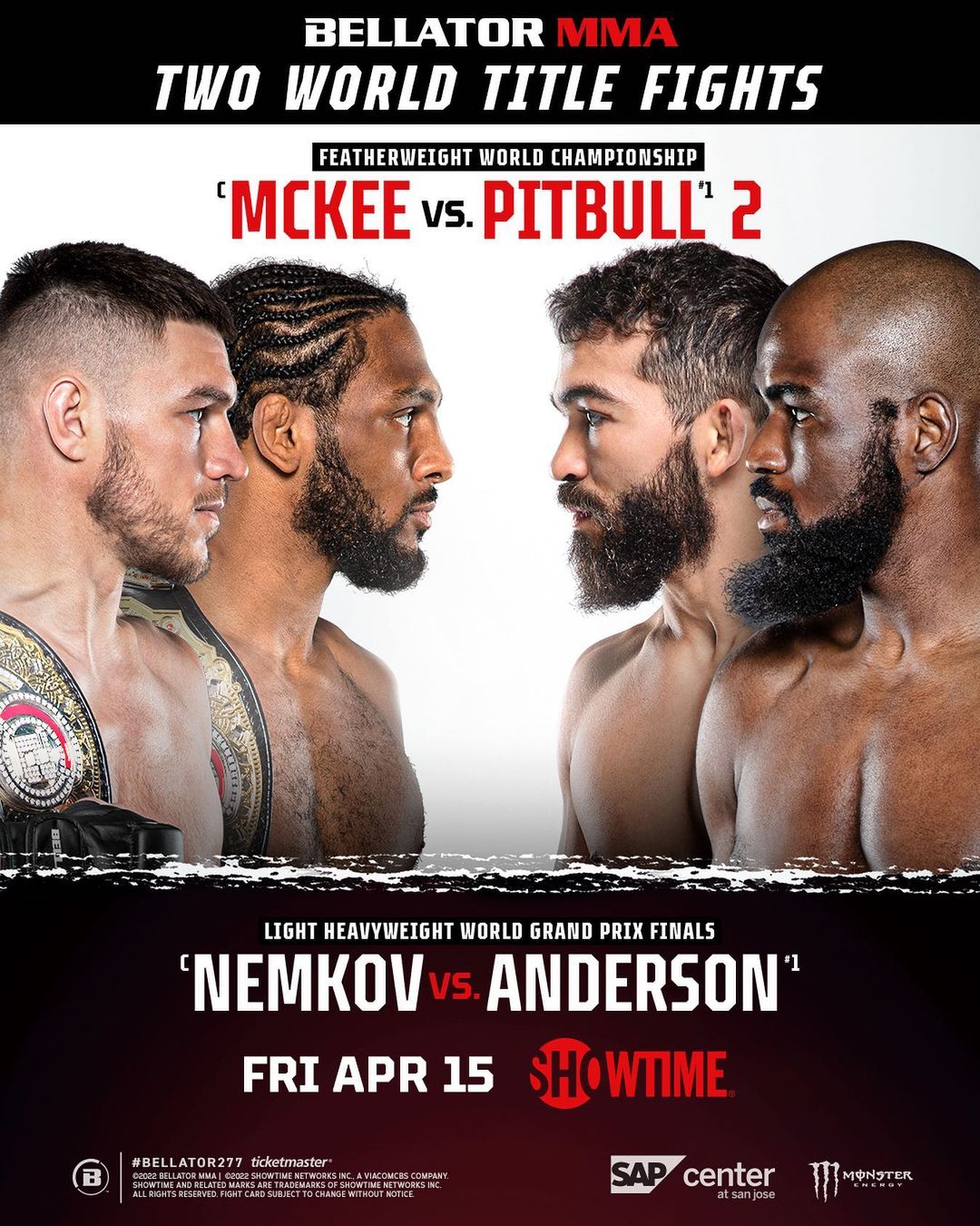 Bellator 277 - McKee vs Pitbull 2 | 15.04.2022 - www.fightevents.de