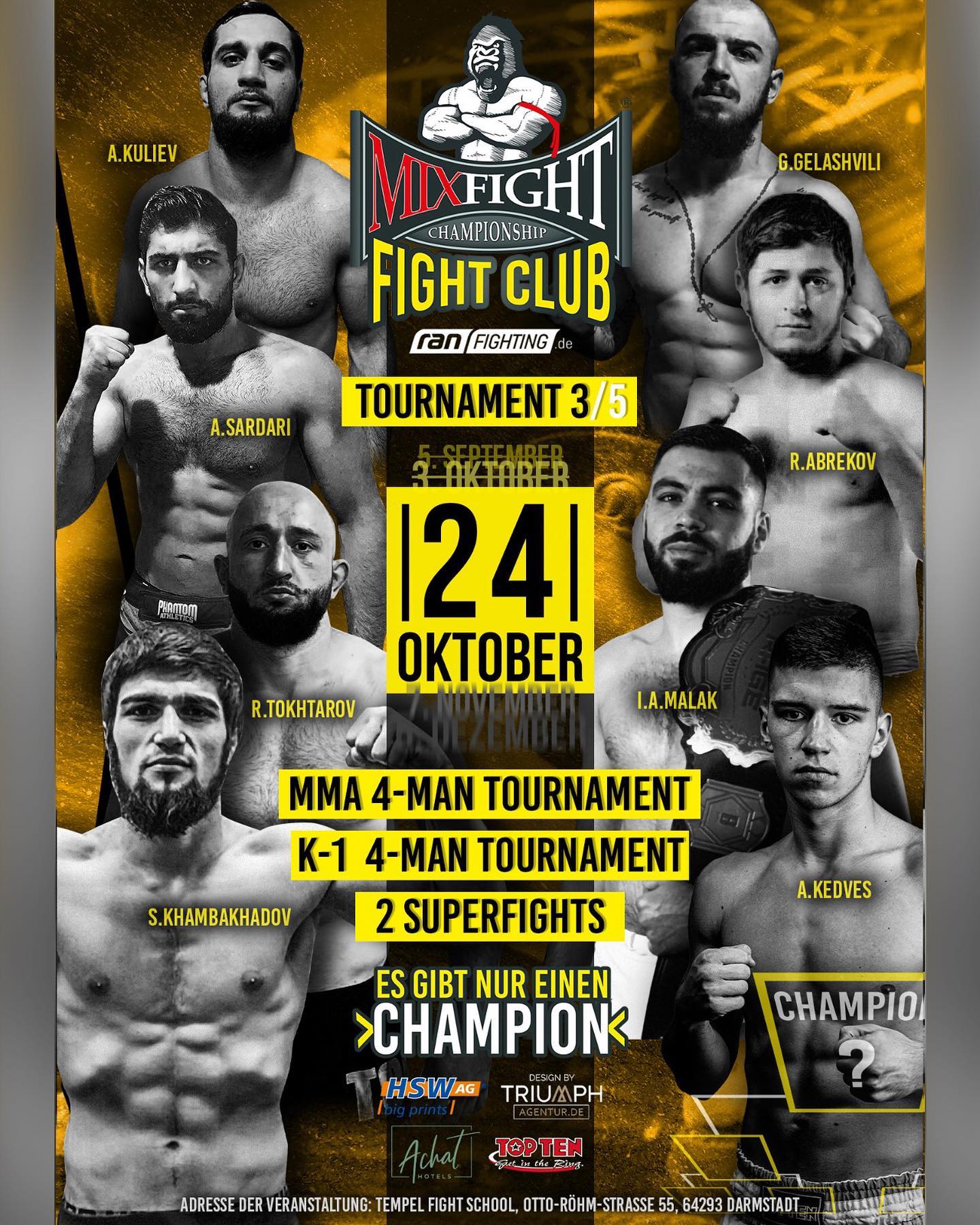 Mix Fight Club 3 - 24.10.2020 - www.fightevents.de