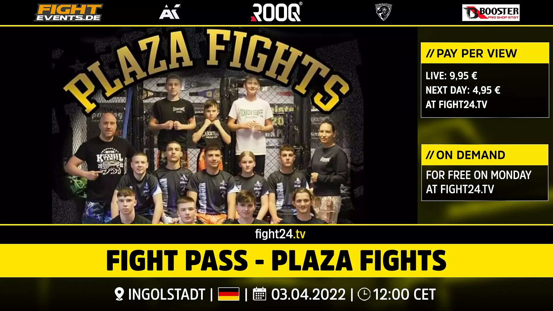 Plaza Fights - the next generation | 03.04.2022 - www.fightevents.de