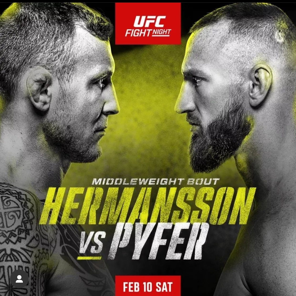 UFC Fight Night - Hermansson vs Pyfer | 10.02.2024 - fightevents.de