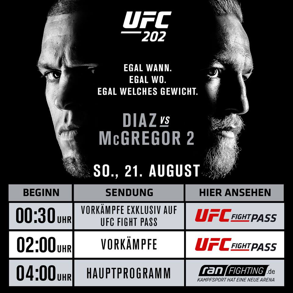 UFC 202 - Diaz vs McGregor 2 | FIGHTEVENTS.DE